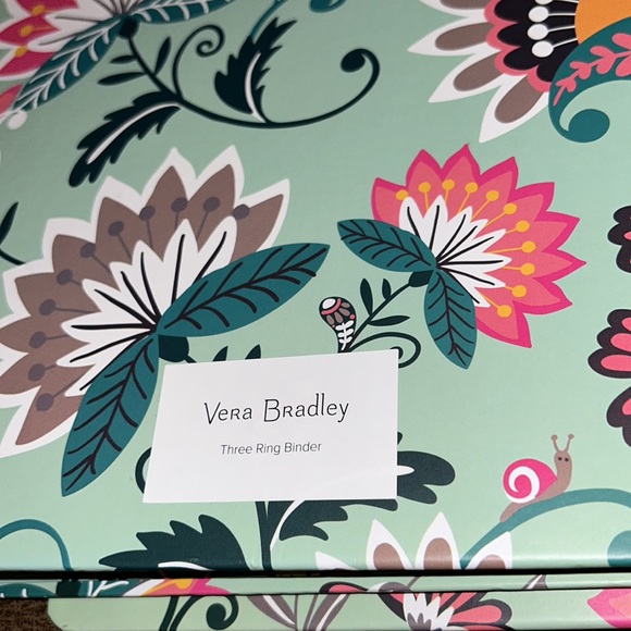 Vera Bradley | Office | Nwt Vera Bradley Hardcover 3 Ring Binder 75 W ...